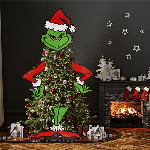 Holiday | Set Of 2 Large Grinch Christmas Tree Topper Grinchmas ...